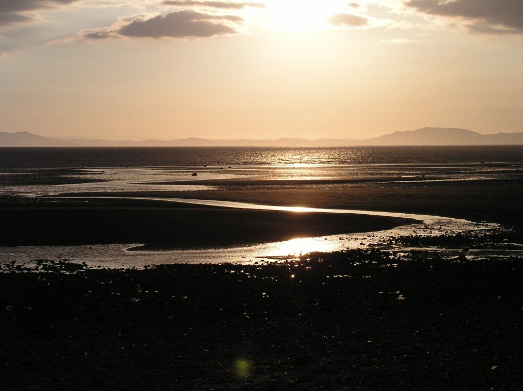 Sunset over the Solway - Pitches and Pod Cumbria
